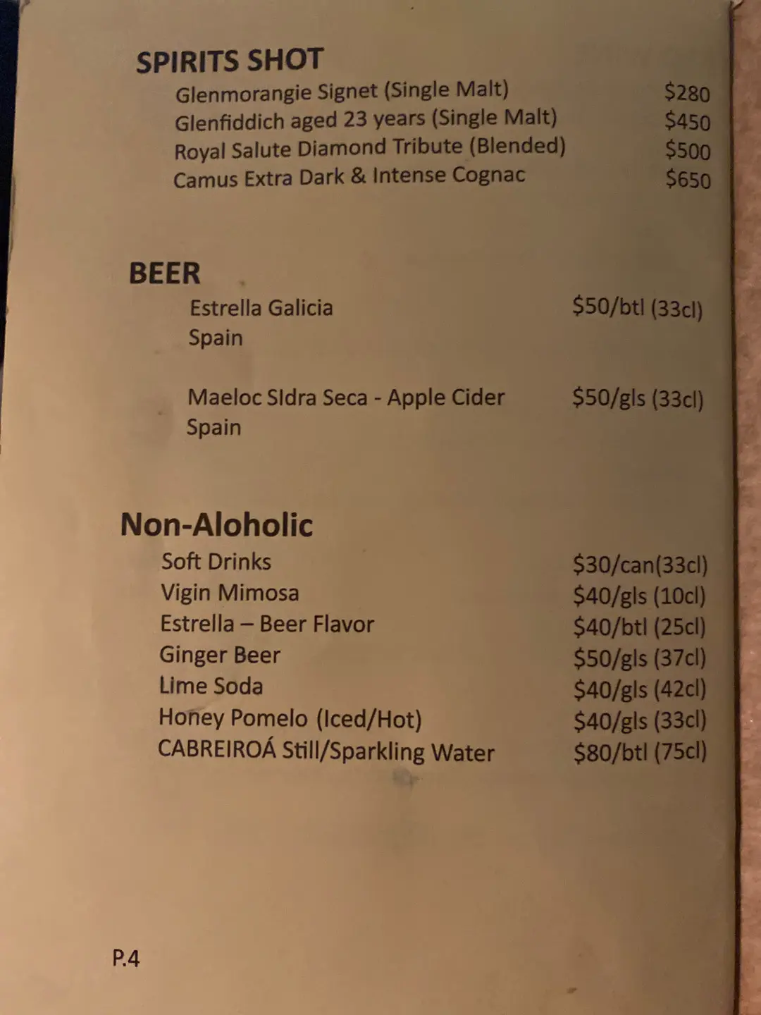 Sabor Spanish Touch Private Kitchen's Menu - Spanish Private Kitchen in ...