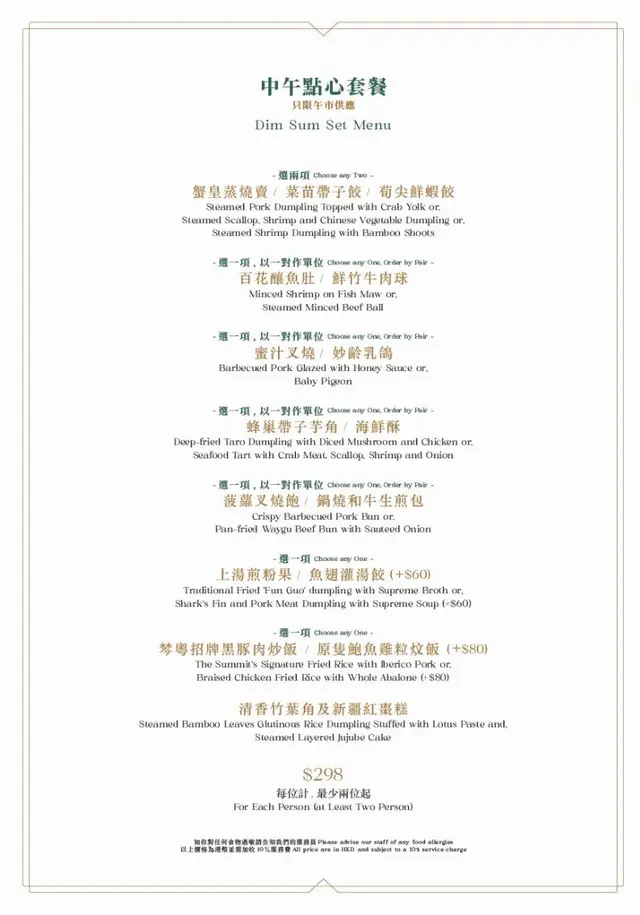THE SUMMIT - Guangdong Dim Sum Stir-Fry in Causeway Bay Tower 535 Hong ...